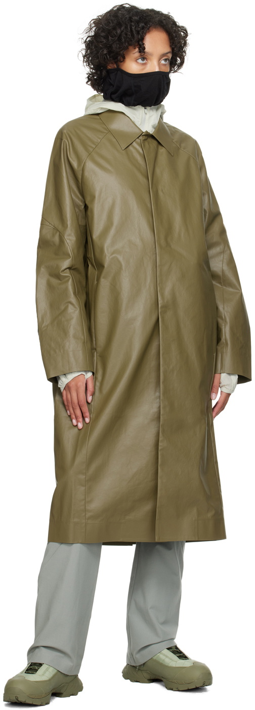 POST ARCHIVE FACTION (PAF) Green Raglan Coat Post Archive Faction