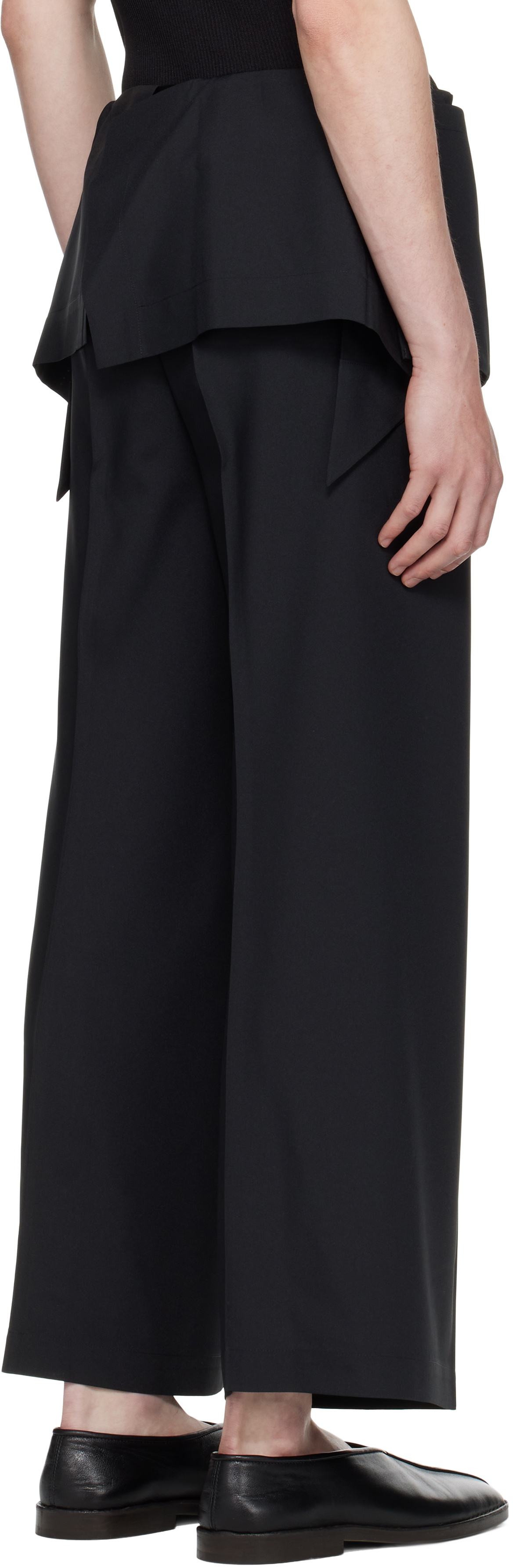 132 5. ISSEY MIYAKE Black Box Composition Solid Trousers 132 5. ISSEY MIYAKE