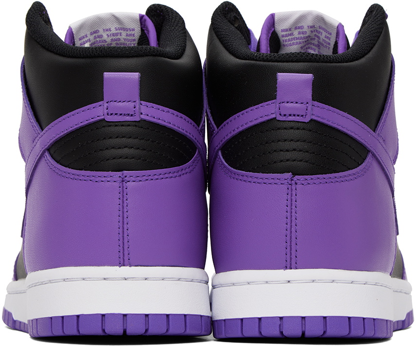 Nike Black & Purple Dunk High Retro Sneakers Nike