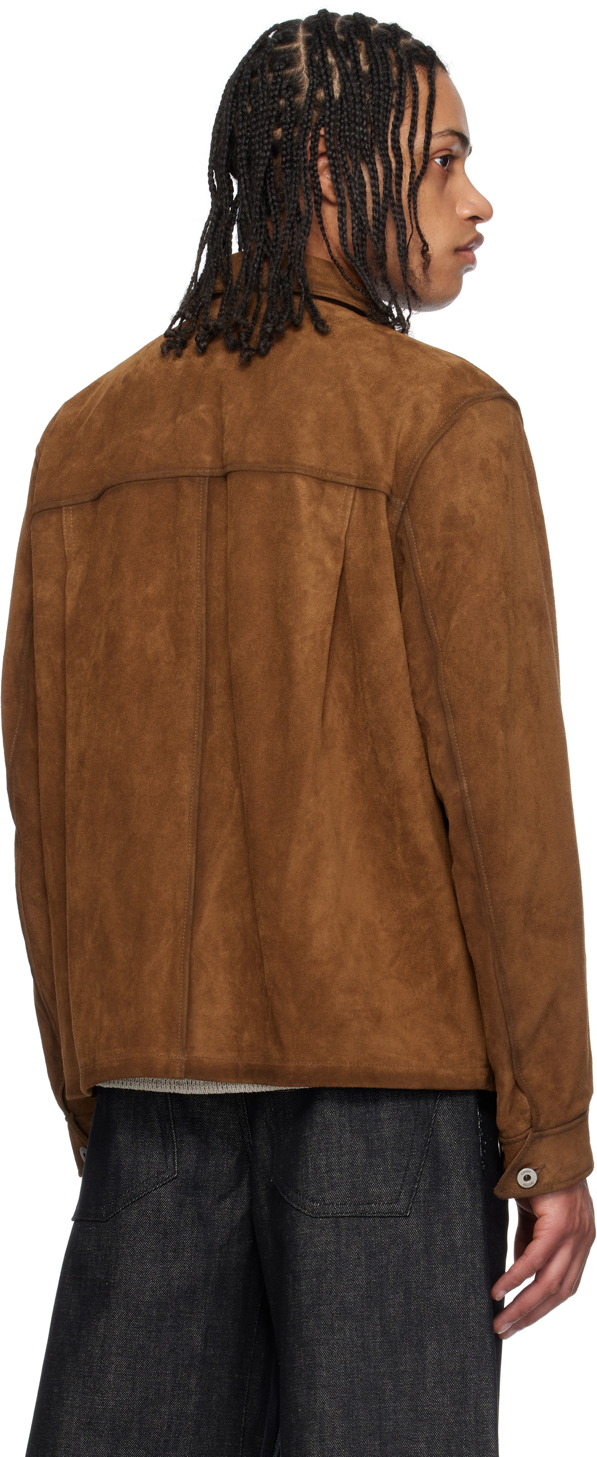 COOR Brown Cow Split Field Suede Jacket COOR