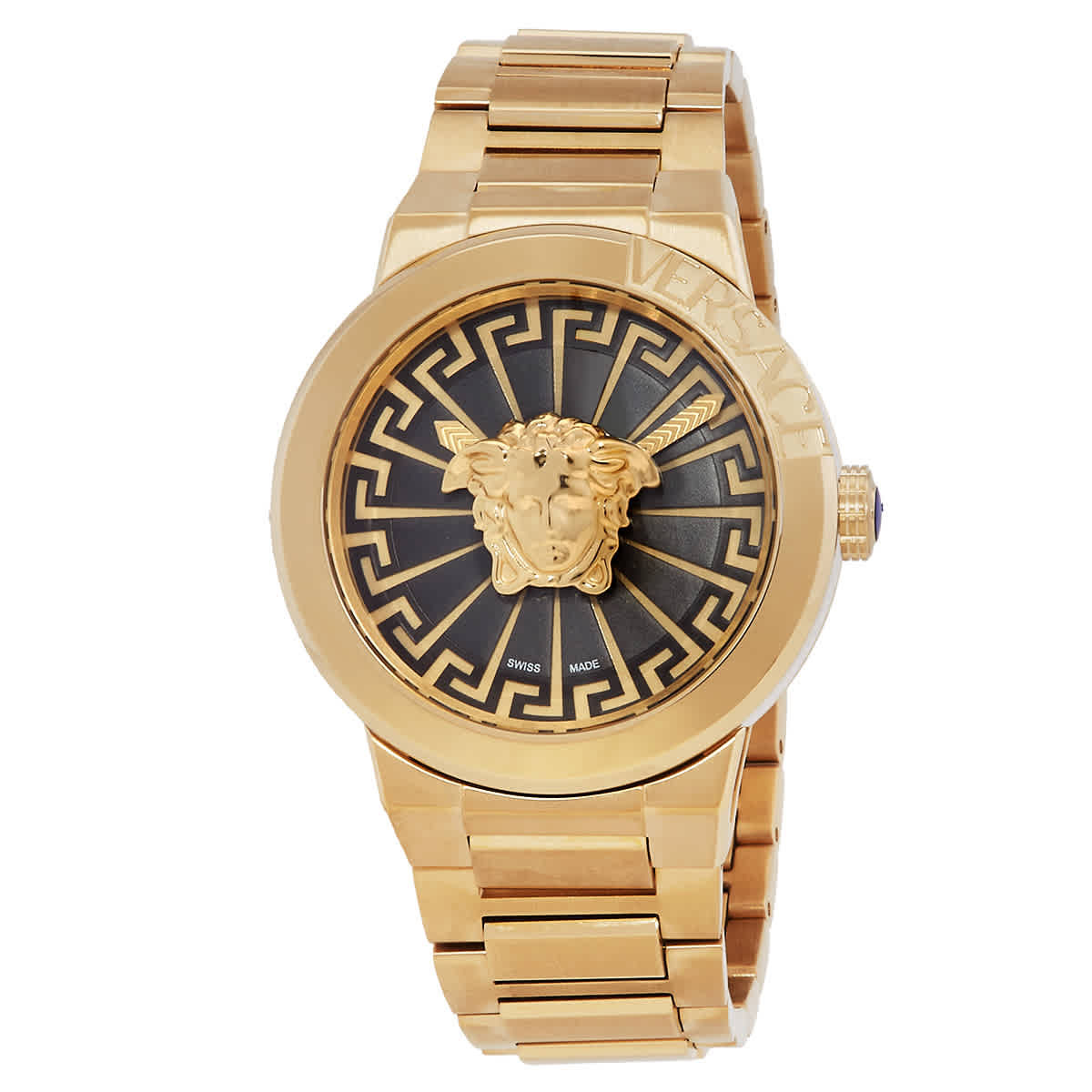 Versace Medusa Infinite Quartz Black Dial Ladies Watch VE3F00522 Versace