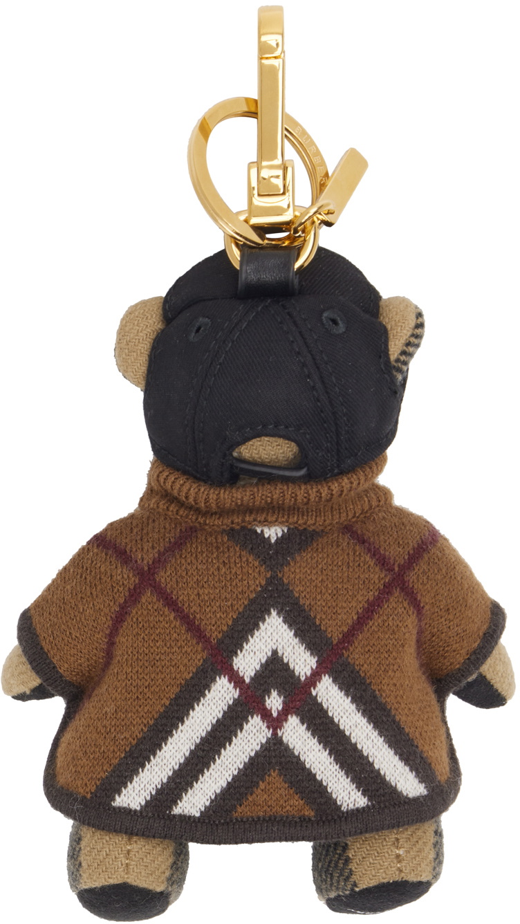 Burberry Brown & Black Thomas Bear Keychain Burberry