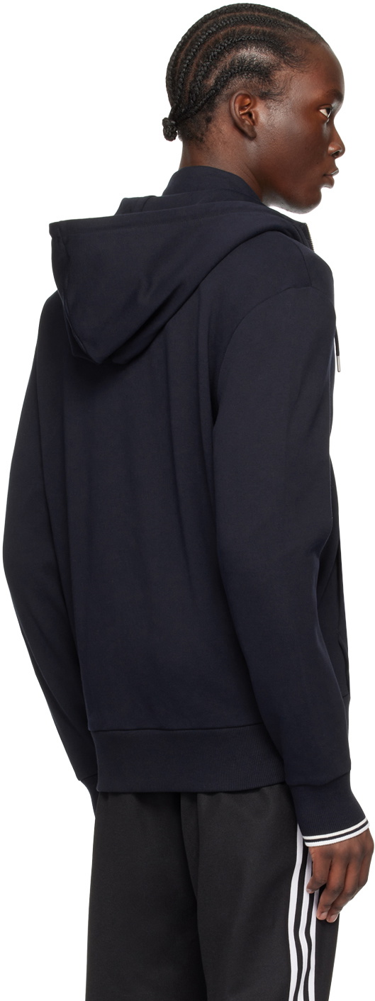 Fred Perry Navy Zip Through Hoodie Fred Perry