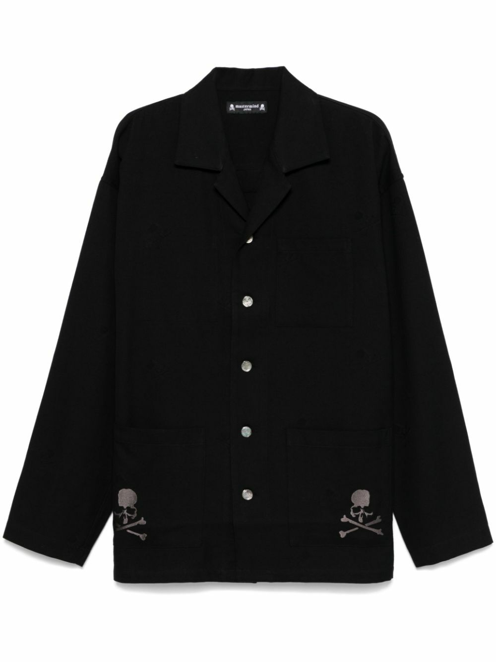 Mastermind Japan Skull-Embroidered Shirt Jacket mastermind JAPAN