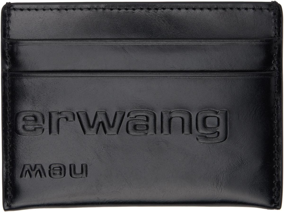 Alexander Wang Black Punch Card Holder Alexander Wang