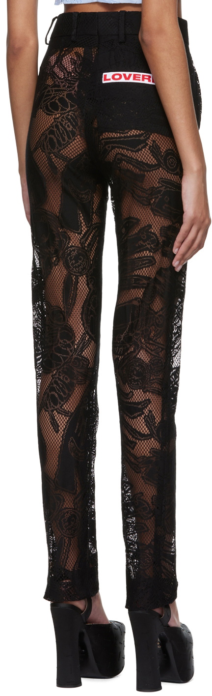 Charles Jeffrey Loverboy Black Cotton Trousers Charles Jeffrey Loverboy