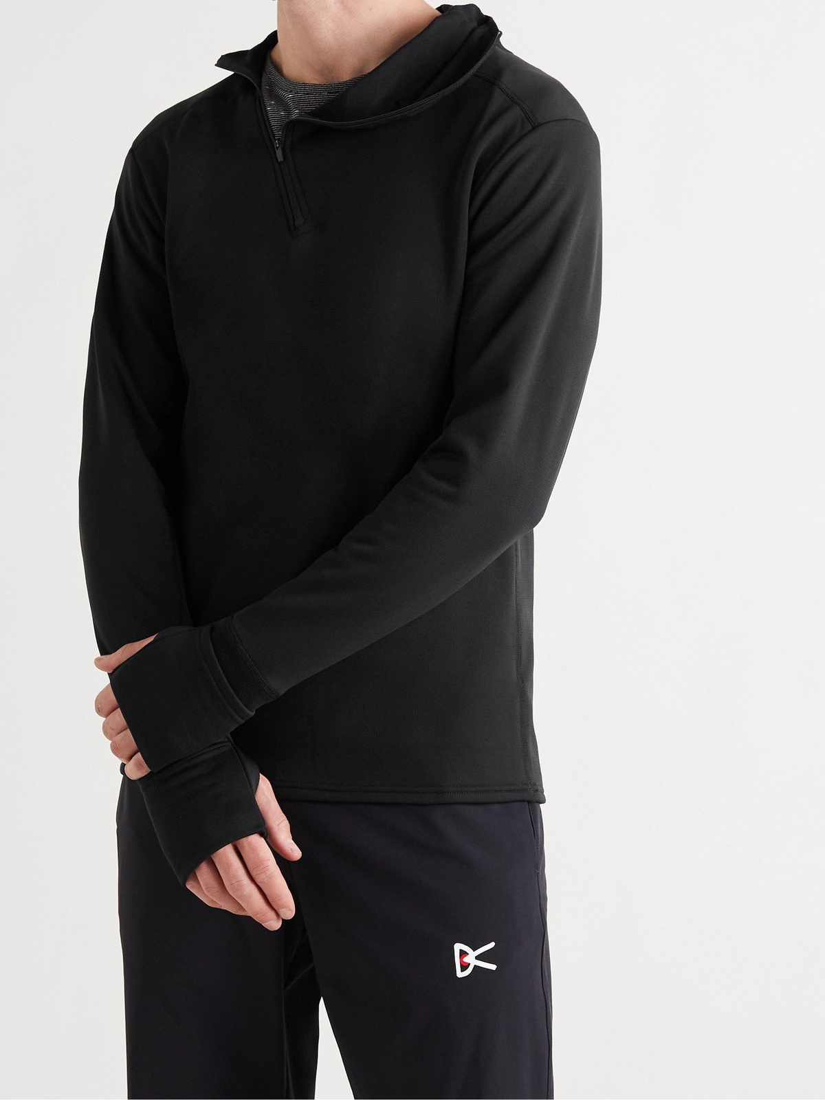 DISTRICT VISION - Johannes Logo-Print Recycled Fleece-Back Jersey ...