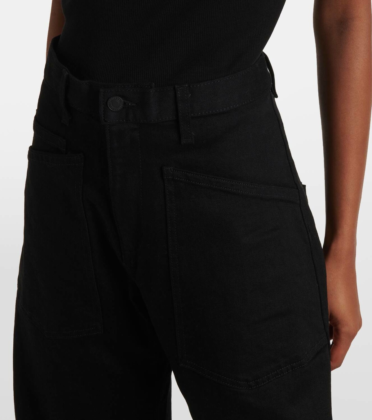 Nili Lotan Shon high-rise barrel-leg jeans Nili Lotan