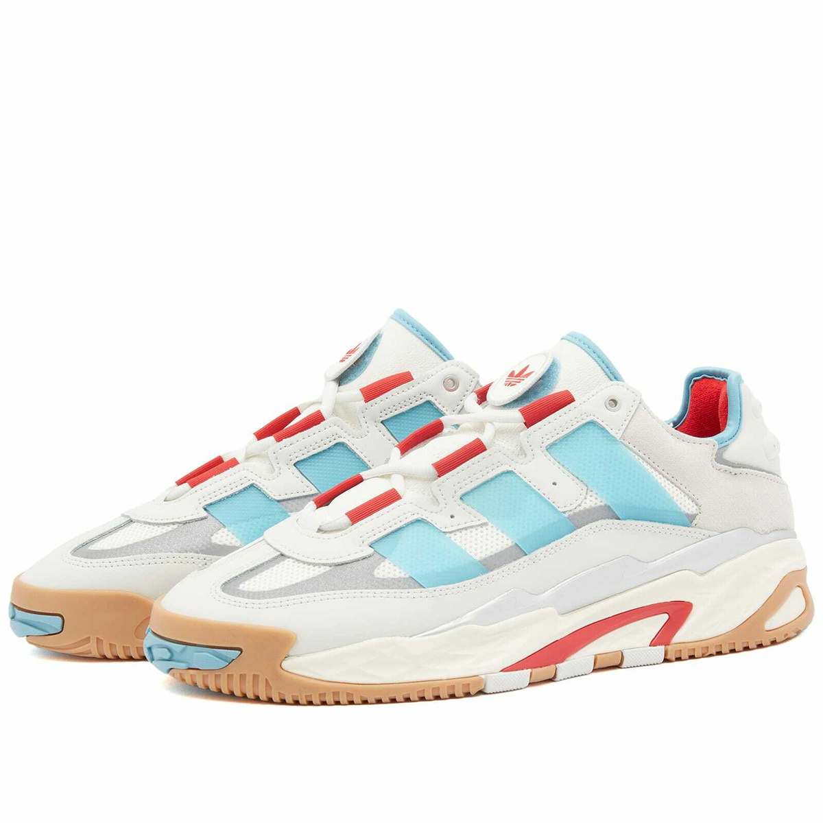 Adidas Men's Niteball Sneakers in Crystal White/Preloved Blue adidas