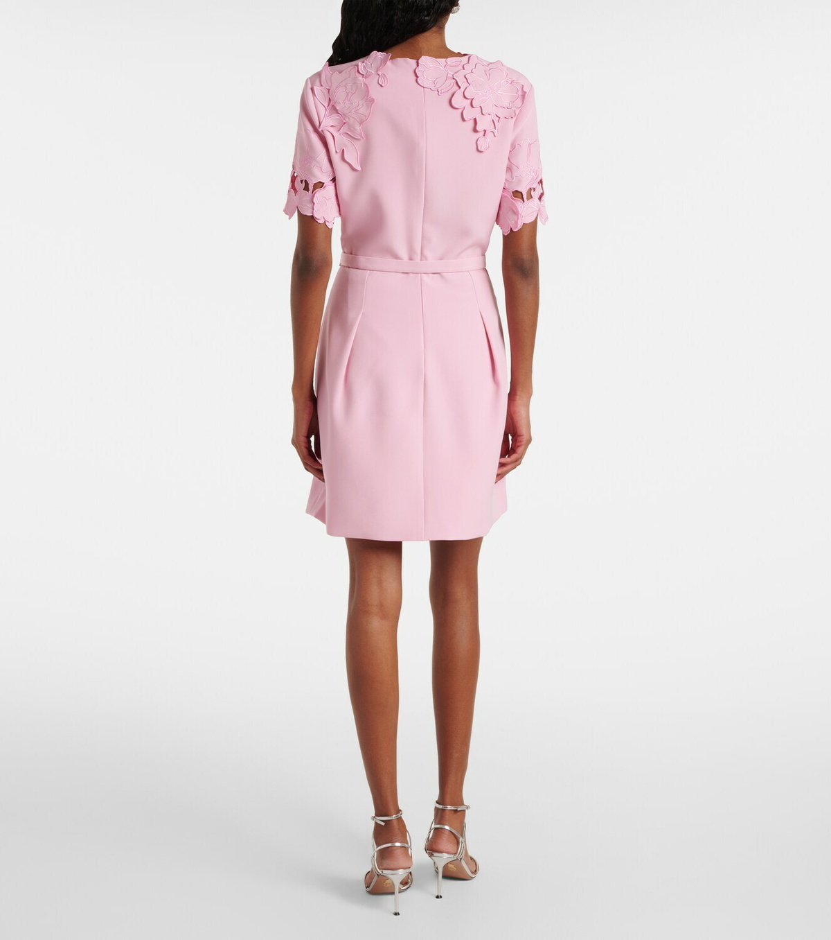 Leo Lin Aurelie floral-appliqué minidress Leo Lin