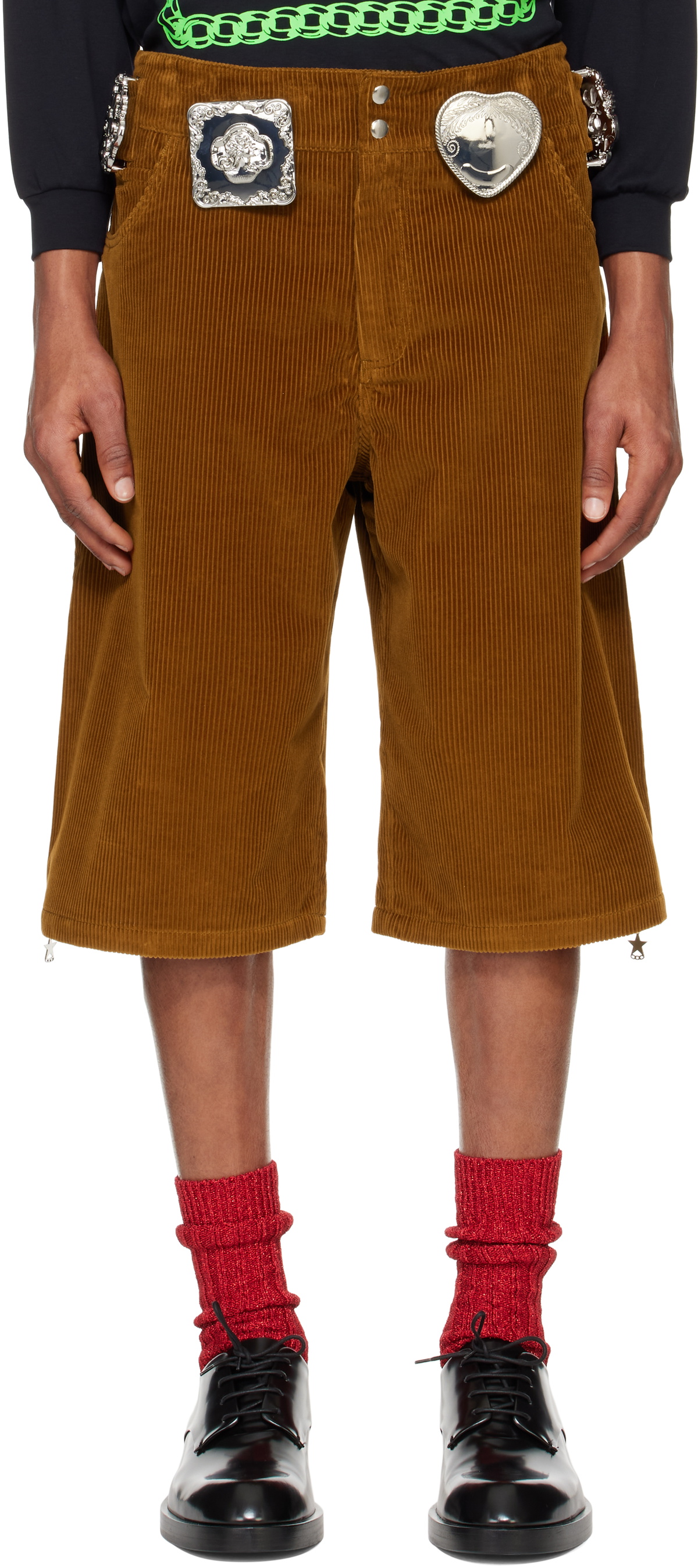 Chopova Lowena Tan Biggity Shorts Chopova Lowena