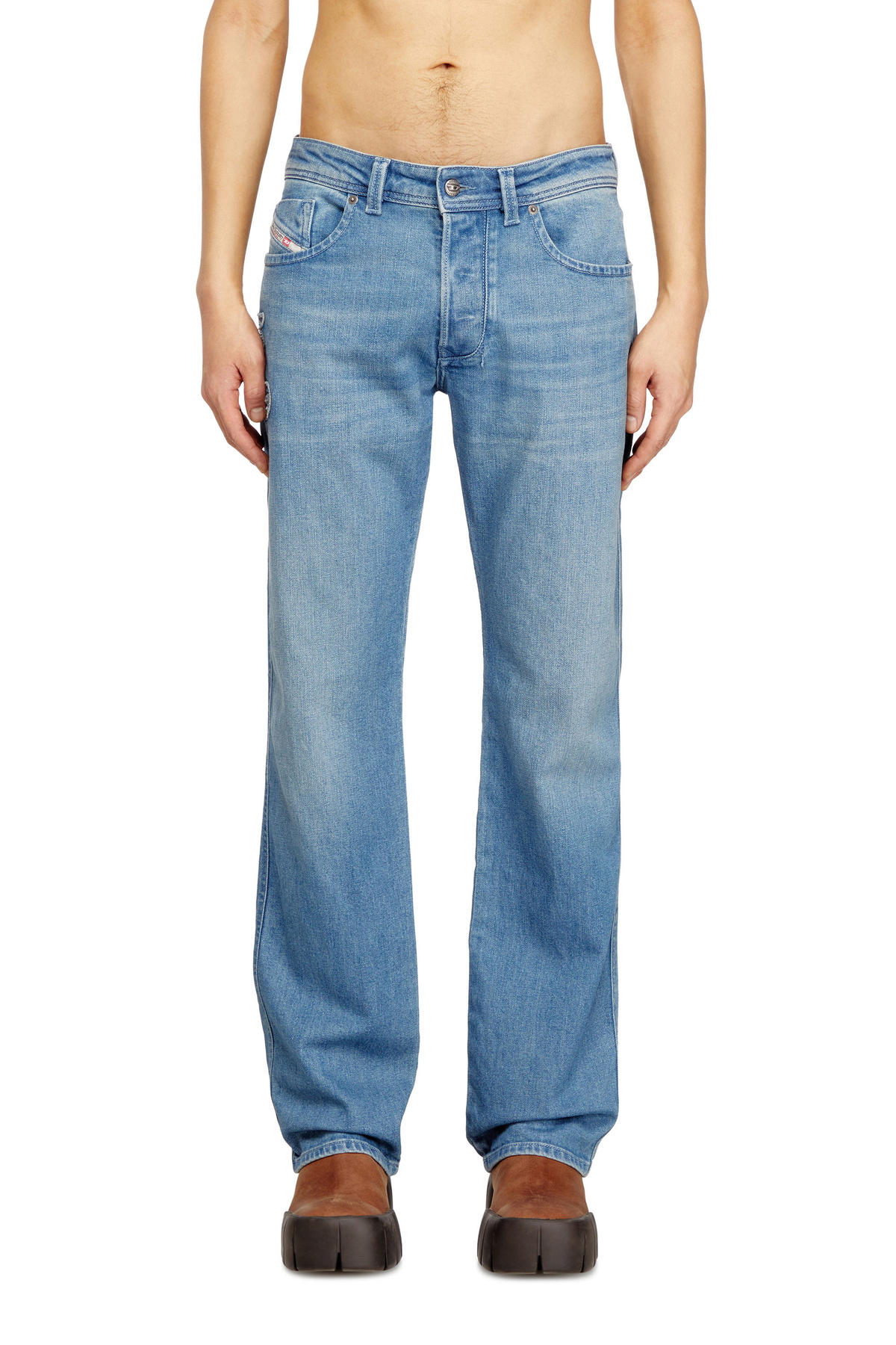 Diesel Regular Jeans - 1985 Larkee - Jeans Mens in Blue Diesel