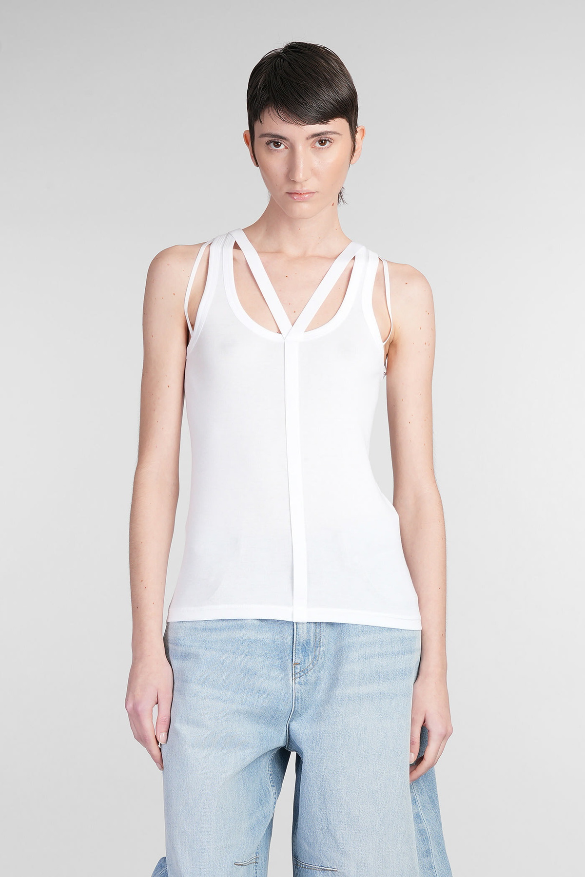 Helmut Lang Topwear In White Cotton Helmut Lang