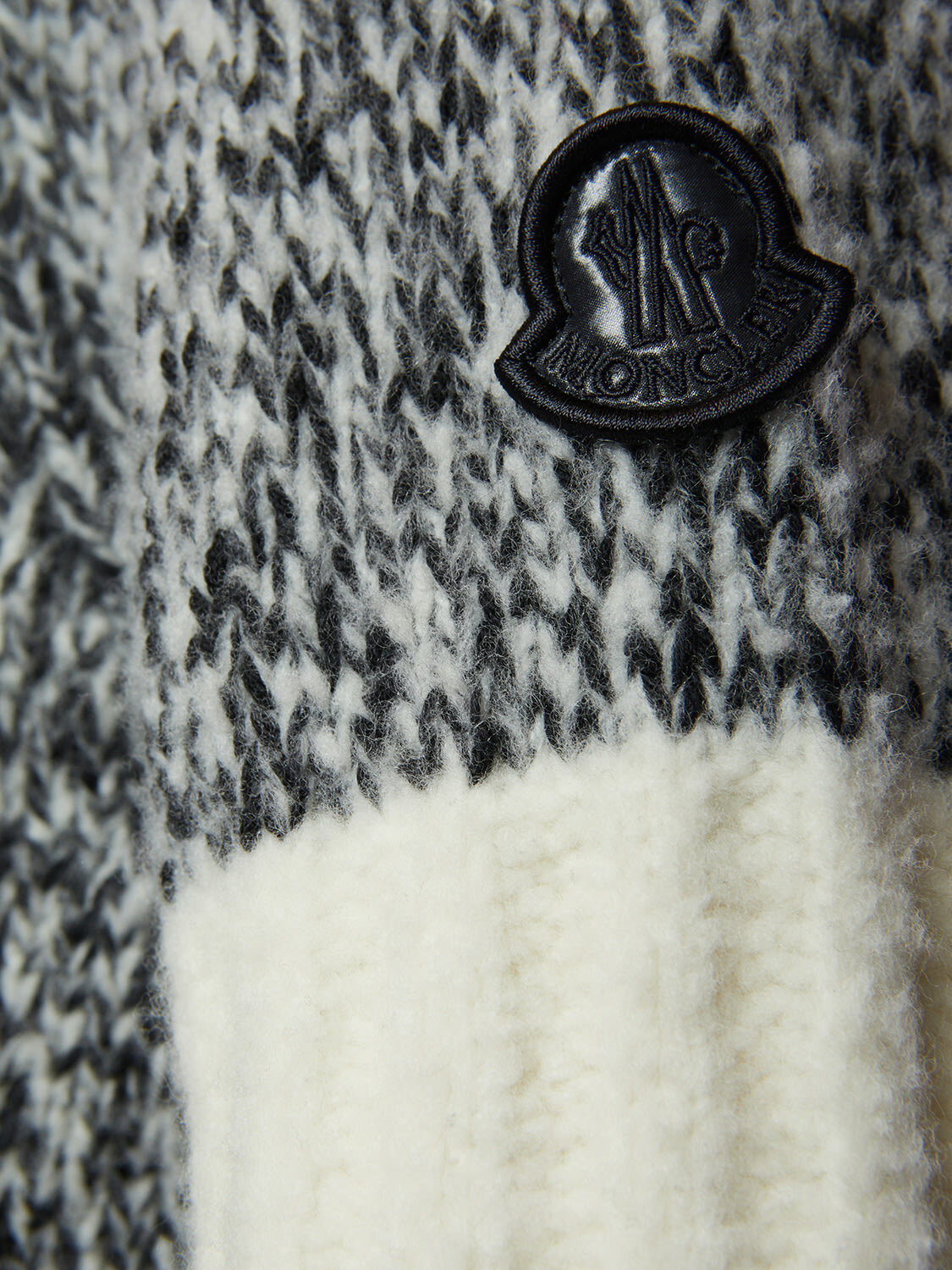 MONCLER - Tricot Wool Blend Cardigan Moncler