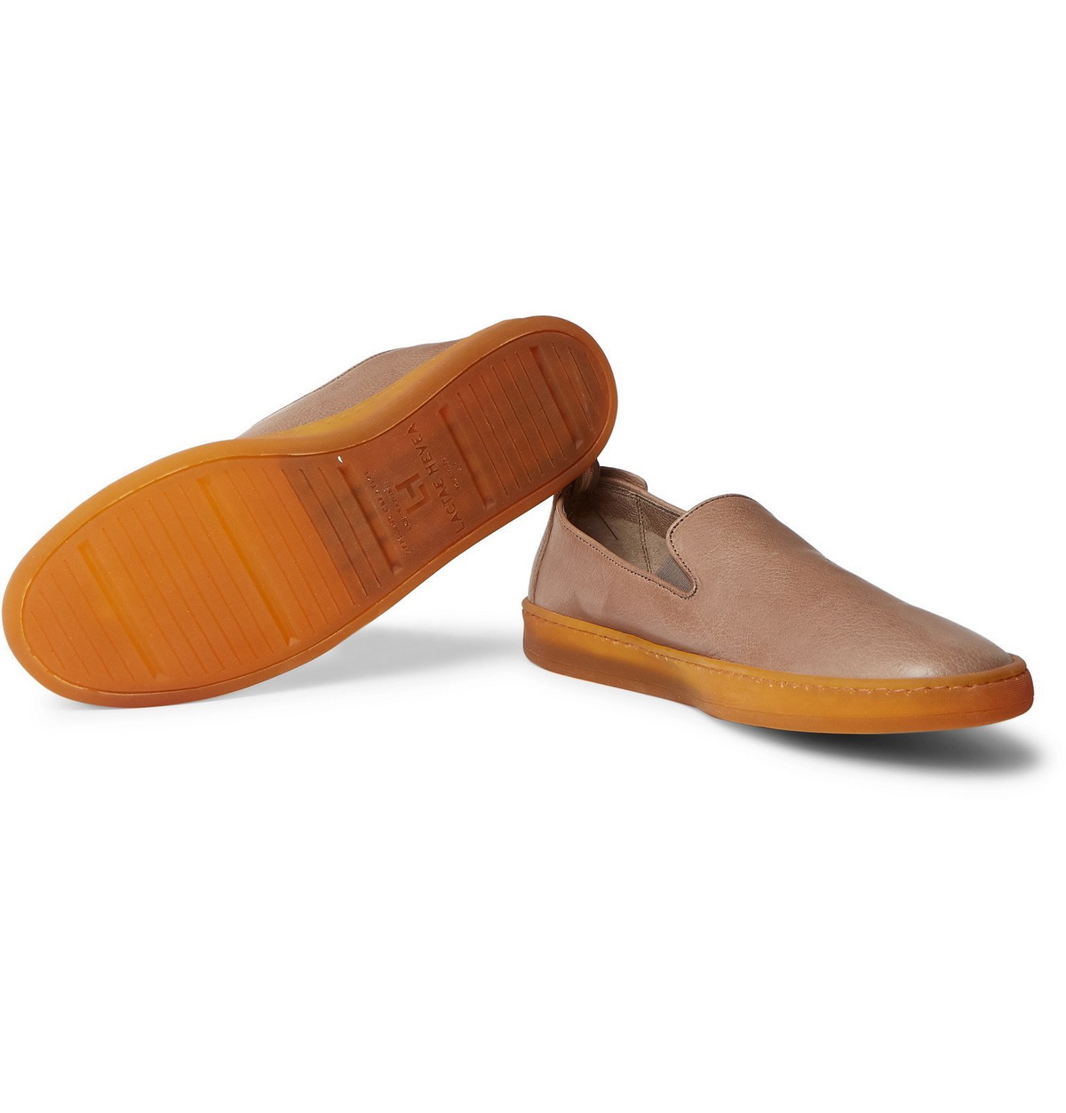 Officine Creative - Key Full-Grain Leather Slip-On Sneakers - Brown ...