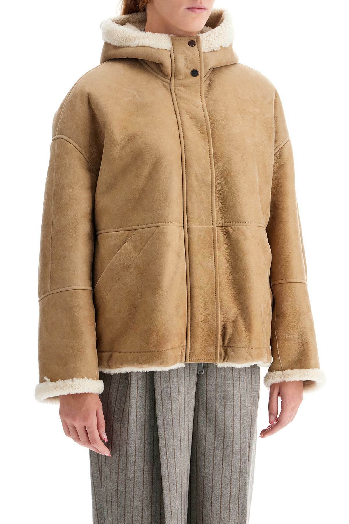 BRUNELLO CUCINELLI reversible shearling jacket Beige Brunello Cucinelli
