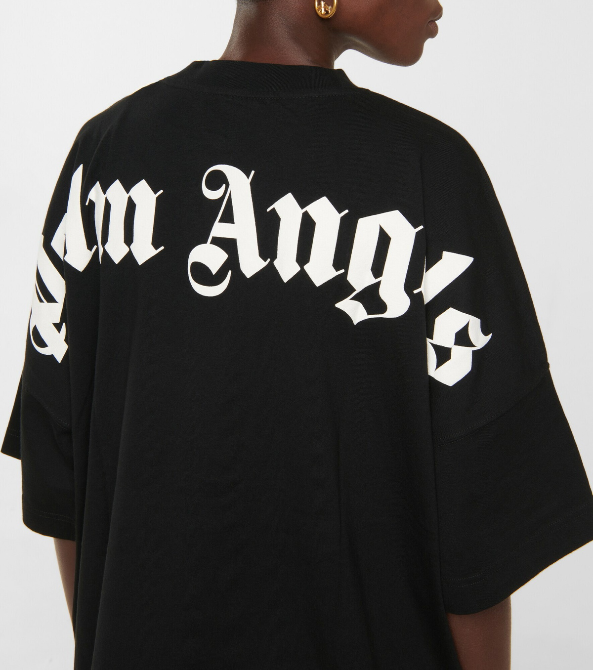Palm Angels - Logo oversized cotton jersey T-shirt Palm Angels