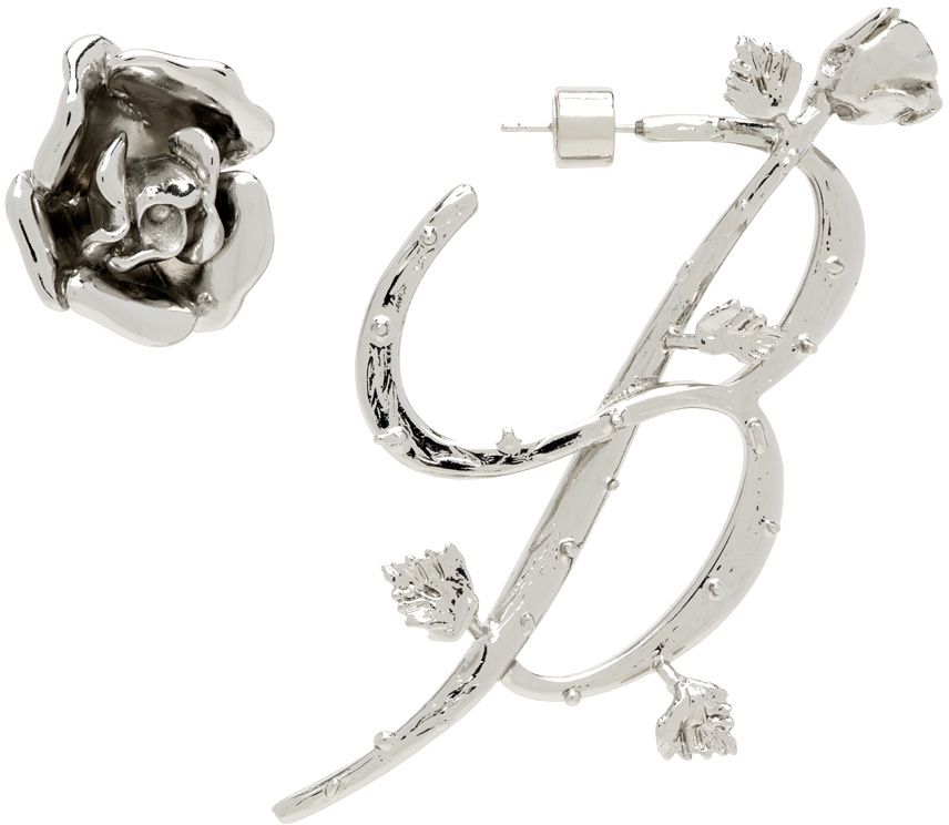 Blumarine Silver B Earrings Blumarine