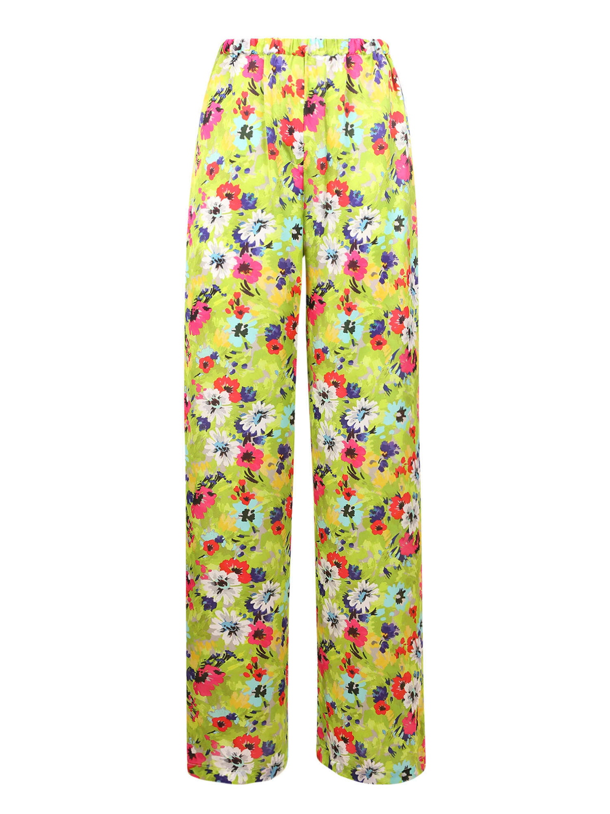 MSGM Floral-print Wide Trousers MSGM