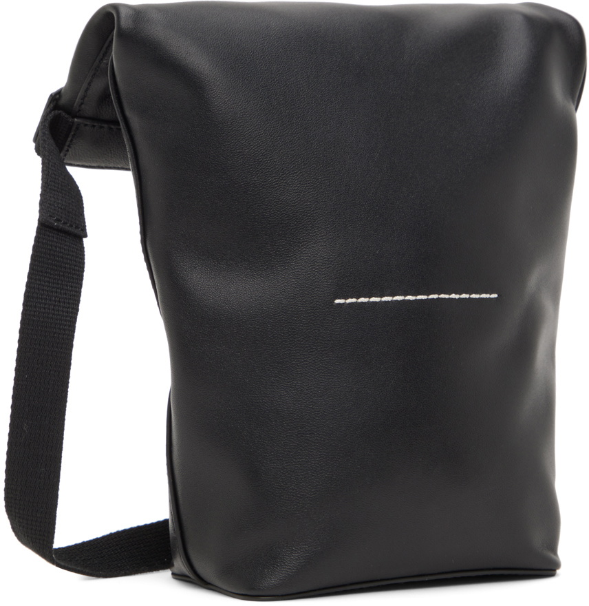 MM6 Maison Margiela Black Mini Utility Bottle Bag MM6 Maison Margiela