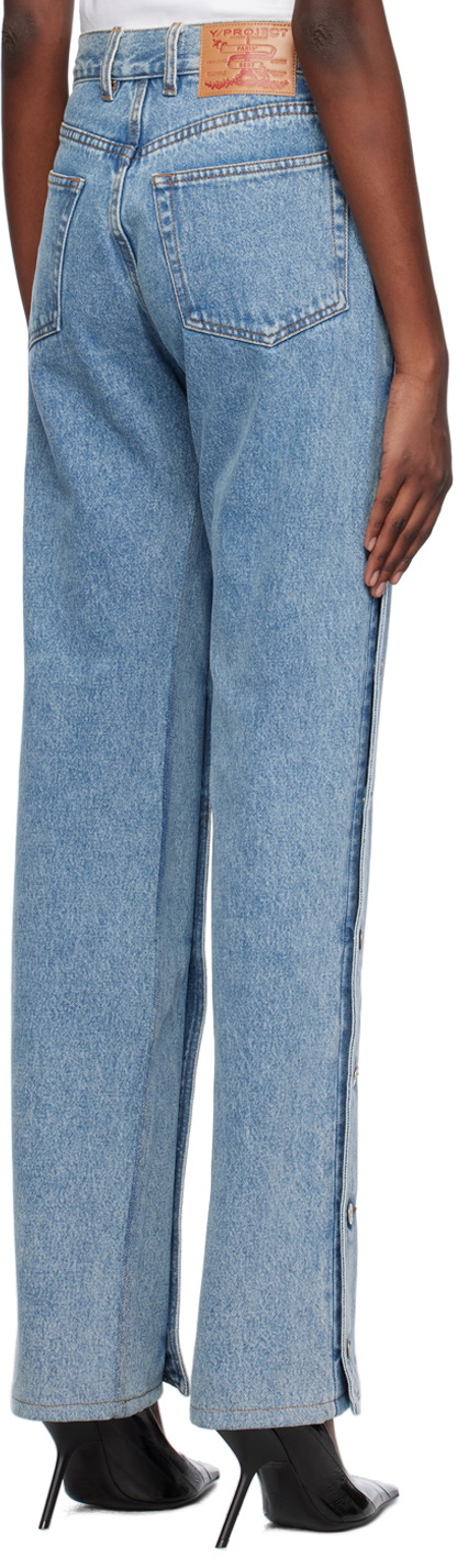 Y/Project Blue Snap Off Jeans Y/Project