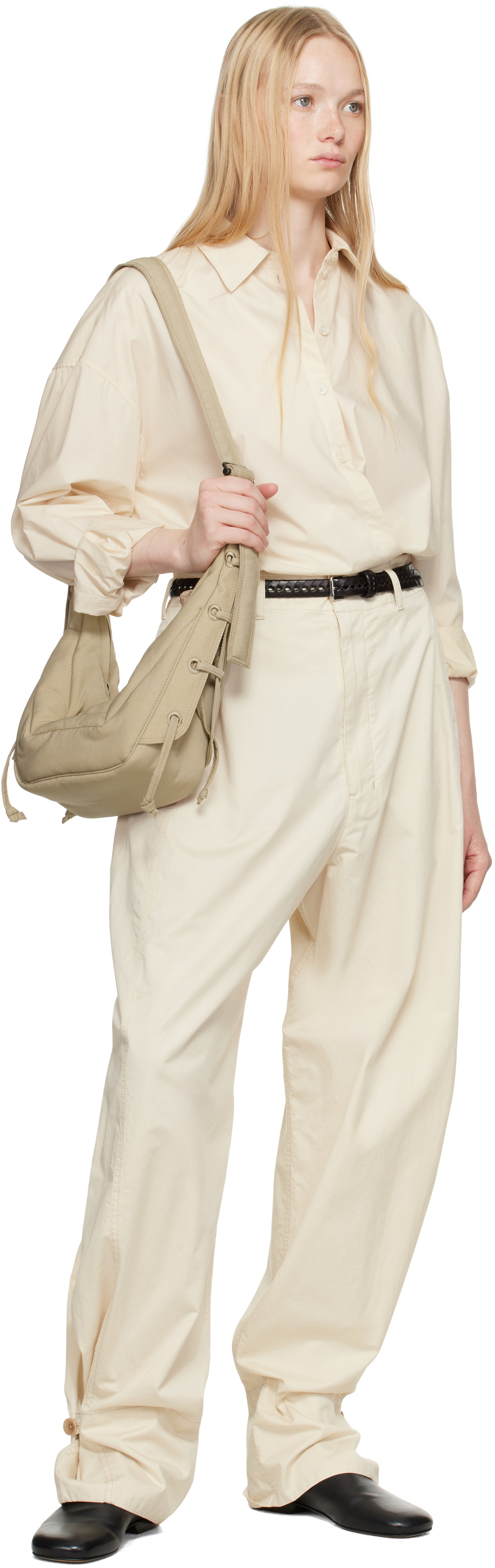 LEMAIRE Beige Small Soft Game Bag Lemaire