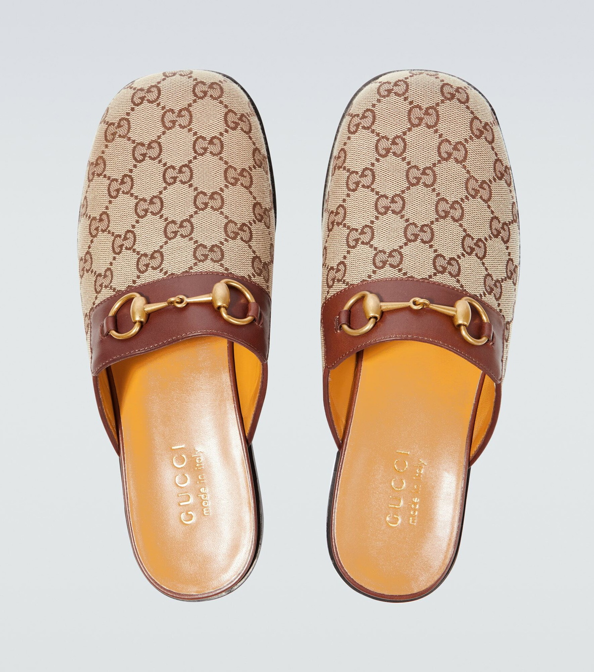 Gucci - Horsebit GG canvas slippers Gucci