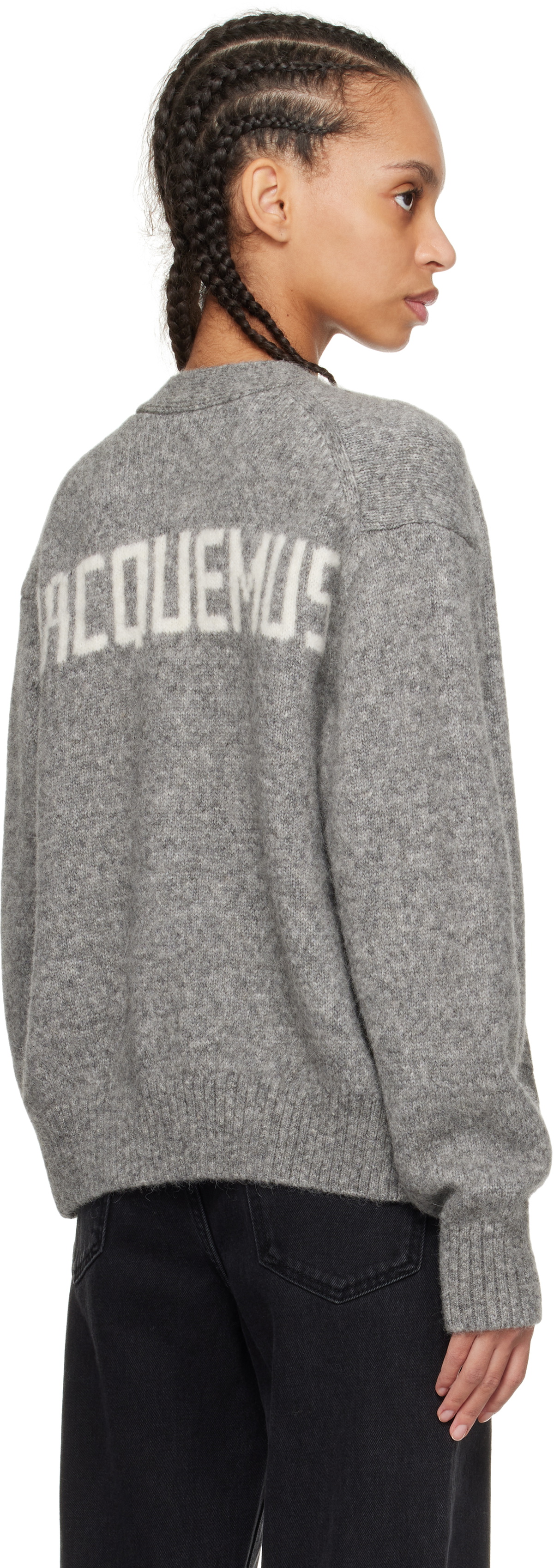 JACQUEMUS Gray 'The Jacquemus' Cardigan Jacquemus