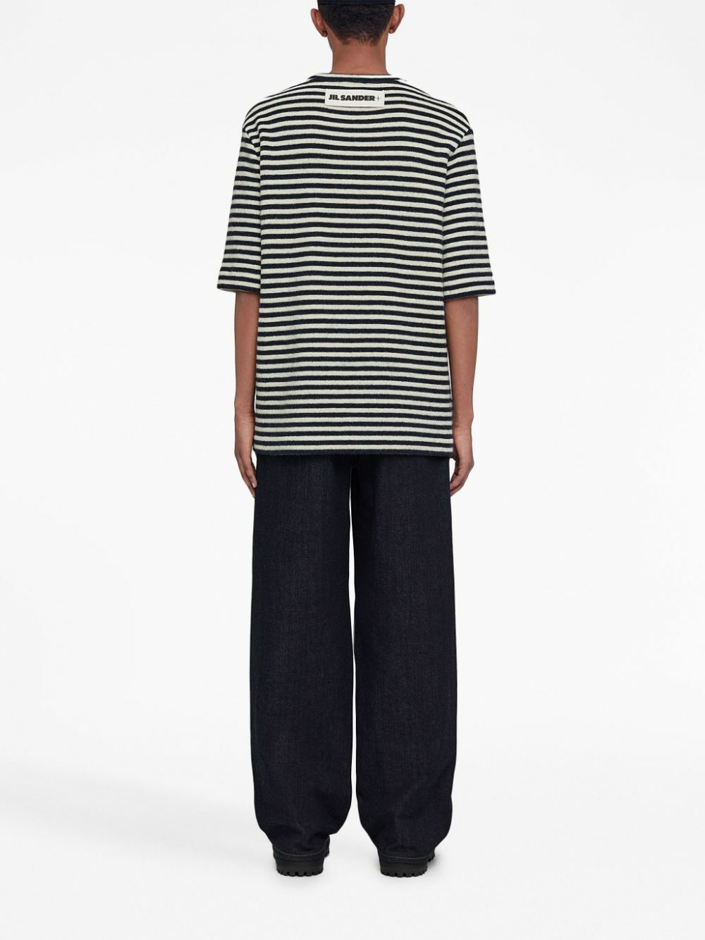 JIL SANDER - Wool Striped T-shirt Jil Sander