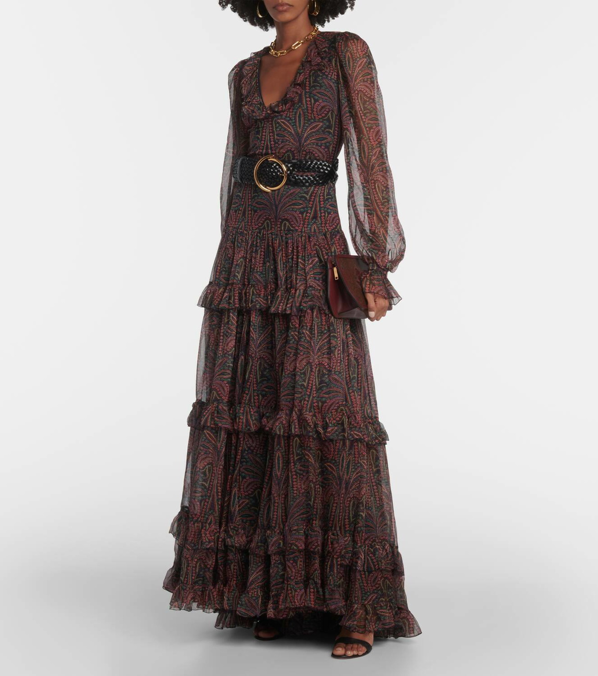 Etro Paisley silk gown Etro