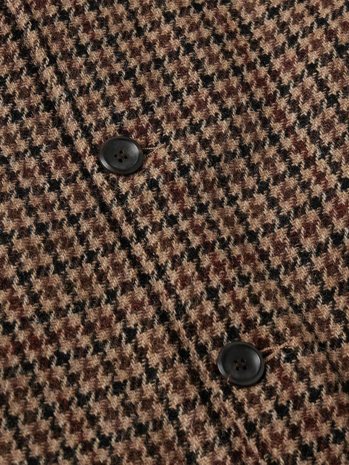 Drake's - Puppytooth Wool Chore Jacket - Brown Drake's