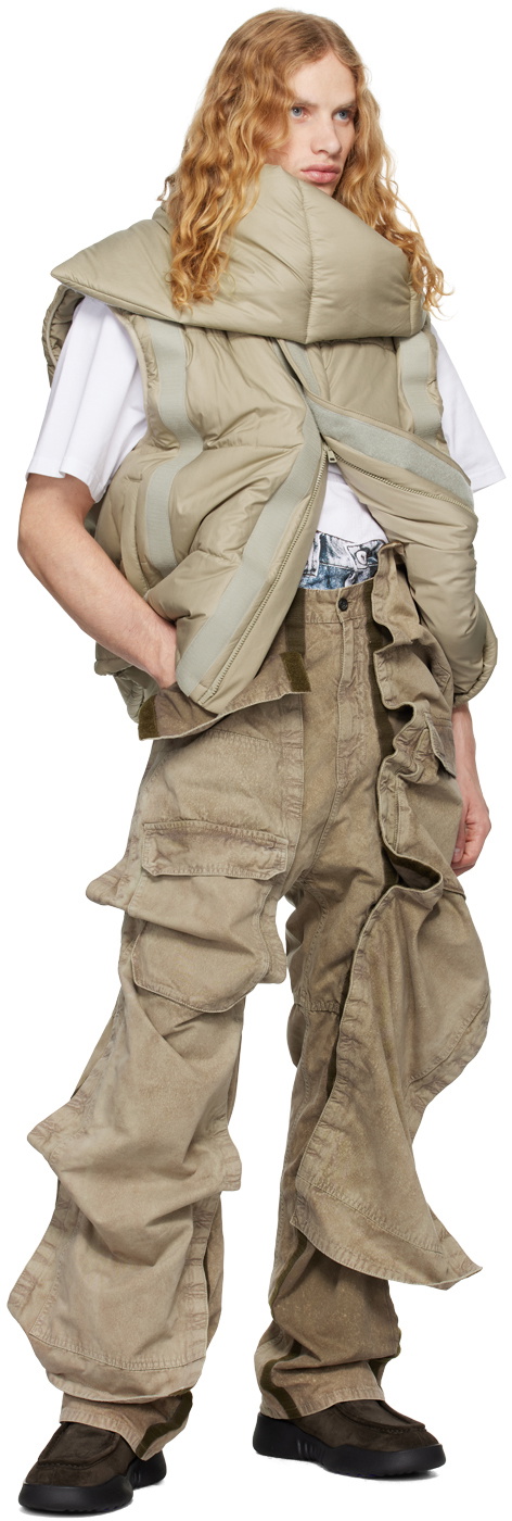 Y/Project Khaki Velcro Cargo Pants Y/Project