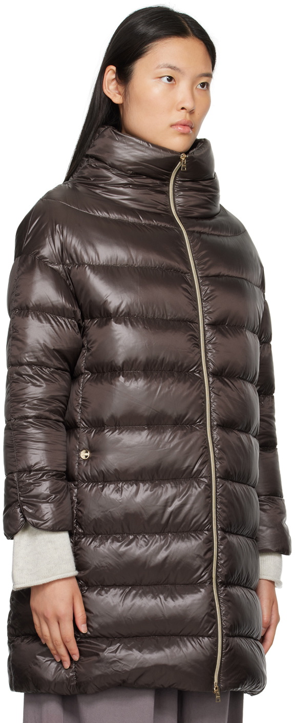 Herno Brown Matilde Down Coat Herno