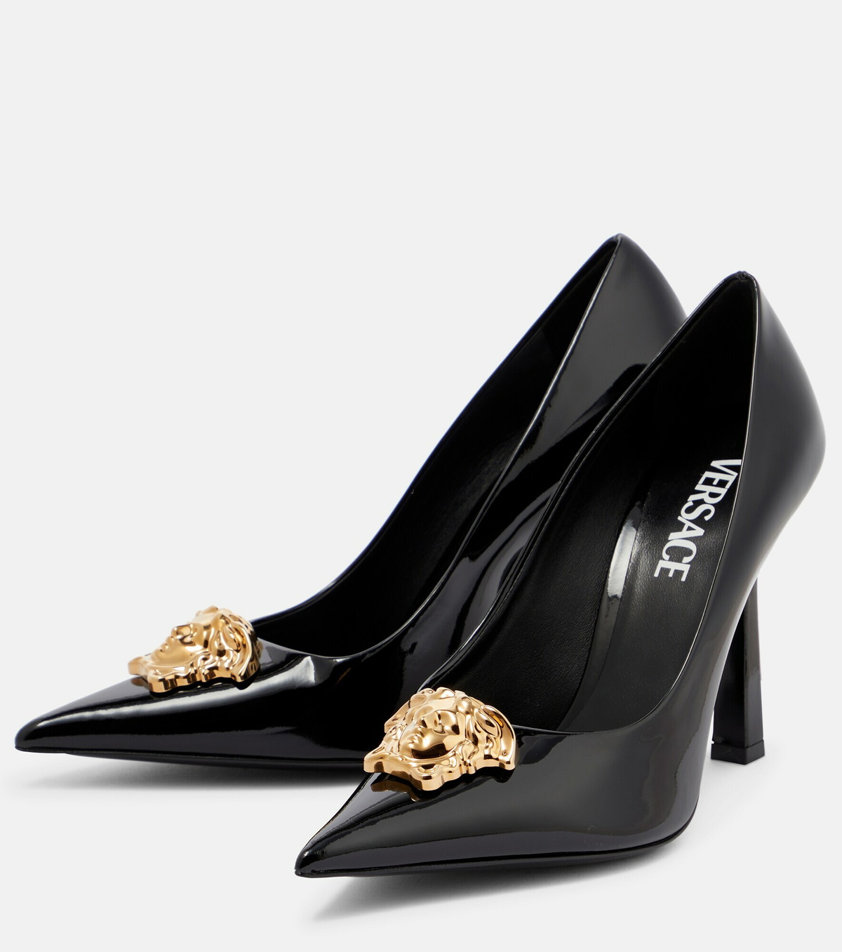 Versace - La Medusa patent leather pumps Versace