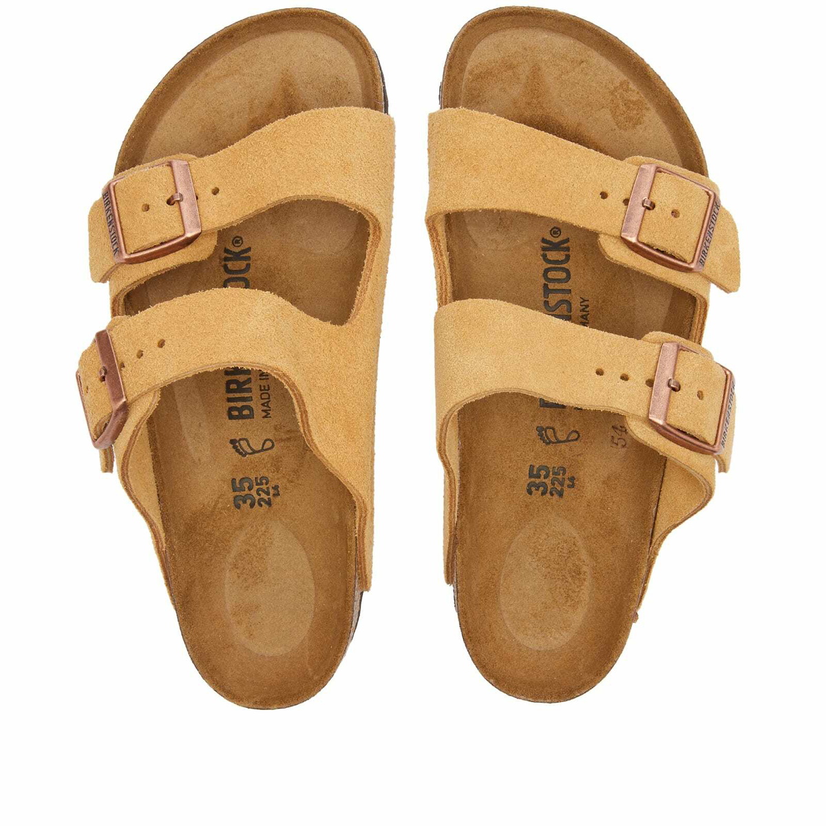Birkenstock Arizona in Latte Cream Suede Birkenstock