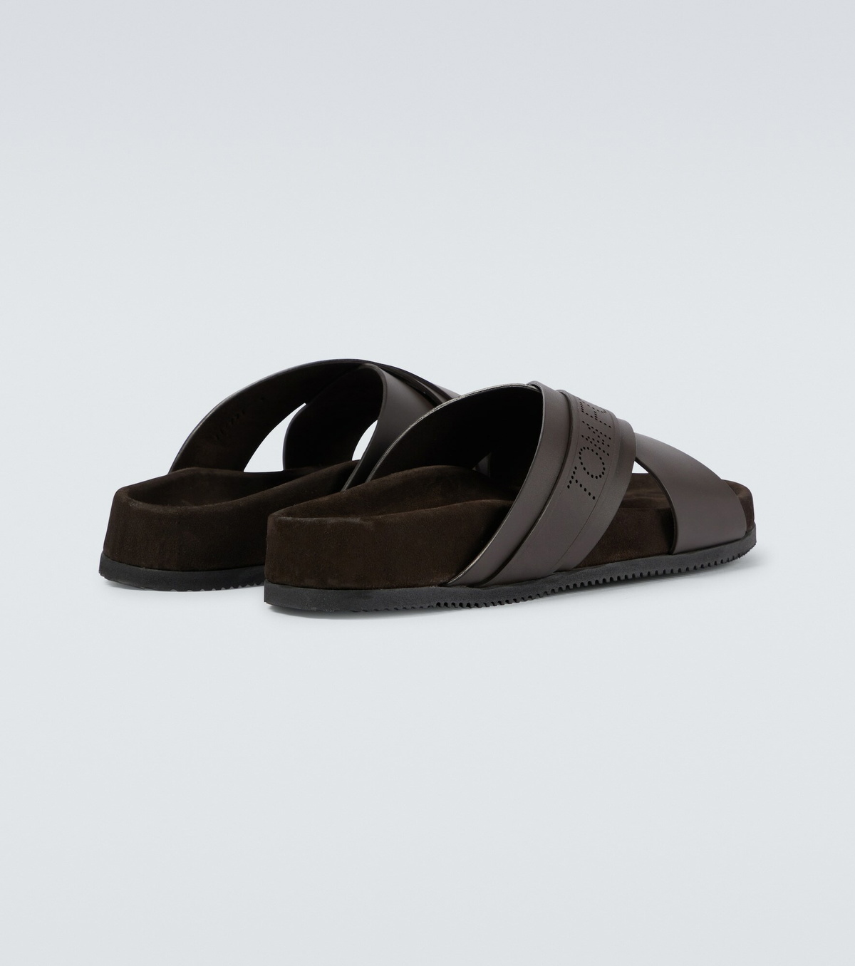 Tom Ford - Leather Wicklow slides TOM FORD