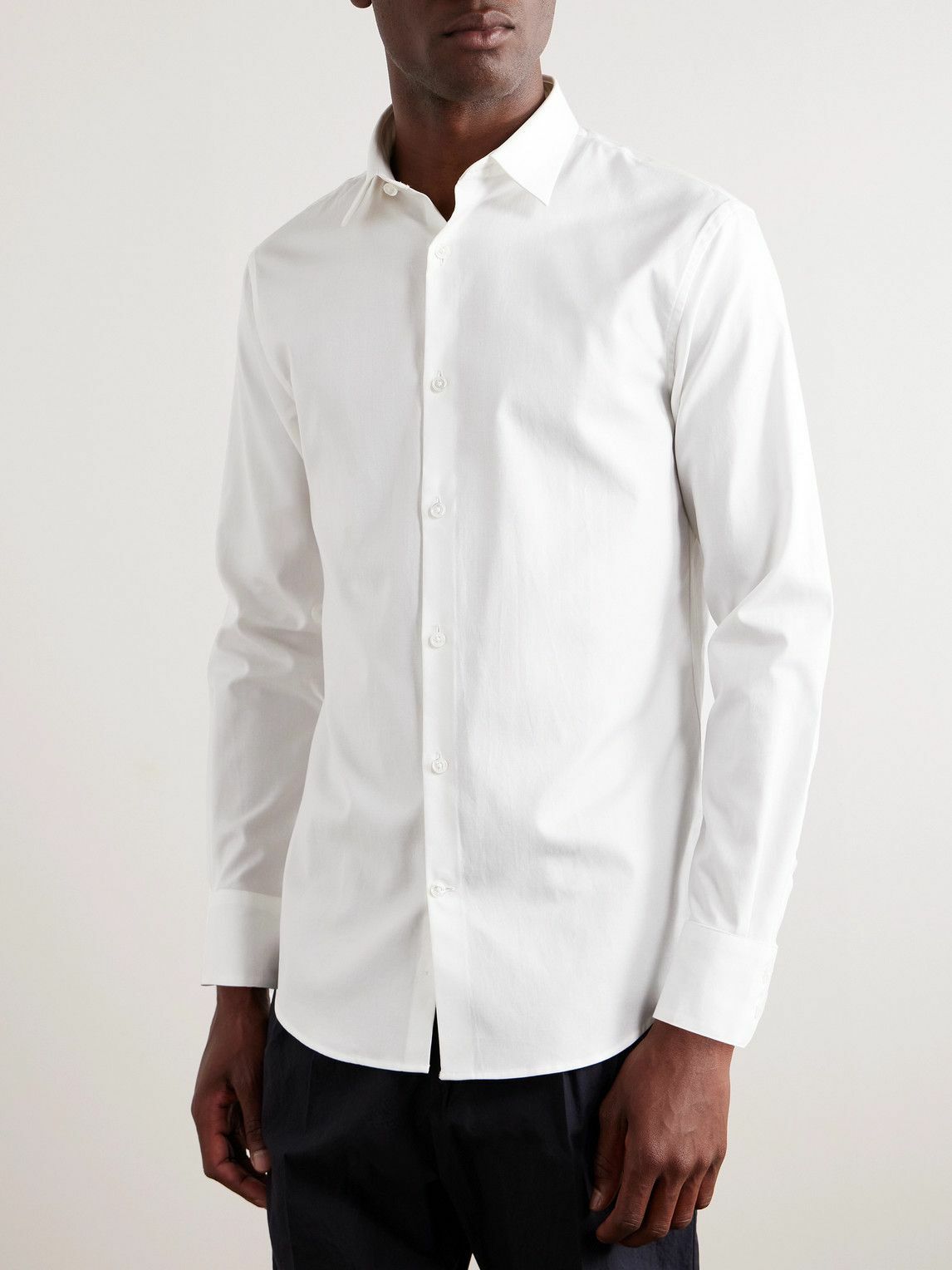 Club Monaco - Cotton-Twill Shirt - White Club Monaco