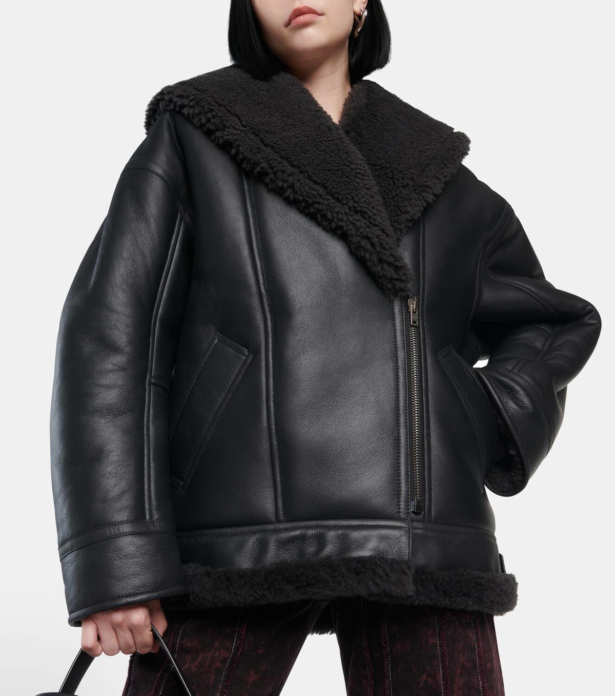 Acne Studios Shearling-lined leather jacket Acne Studios