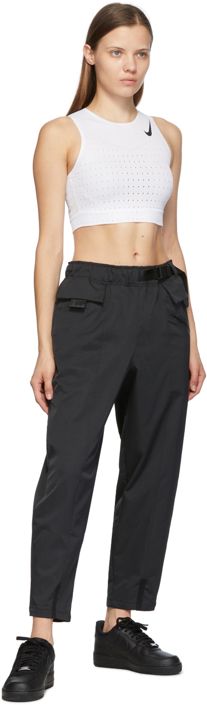 Nike White Crop Running Sport Top Nike