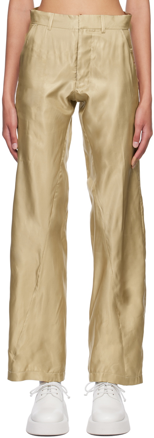 Bianca Saunders Beige Bailey Trousers Bianca Saunders