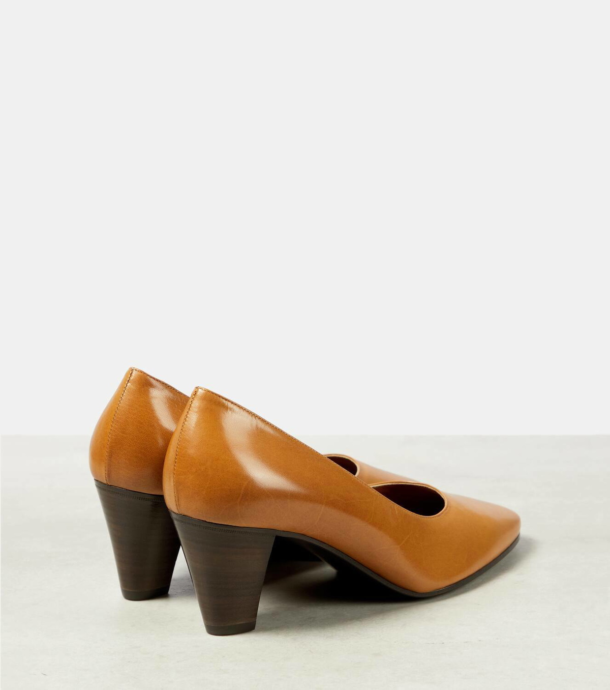 The Row Charlotte leather pumps The Row