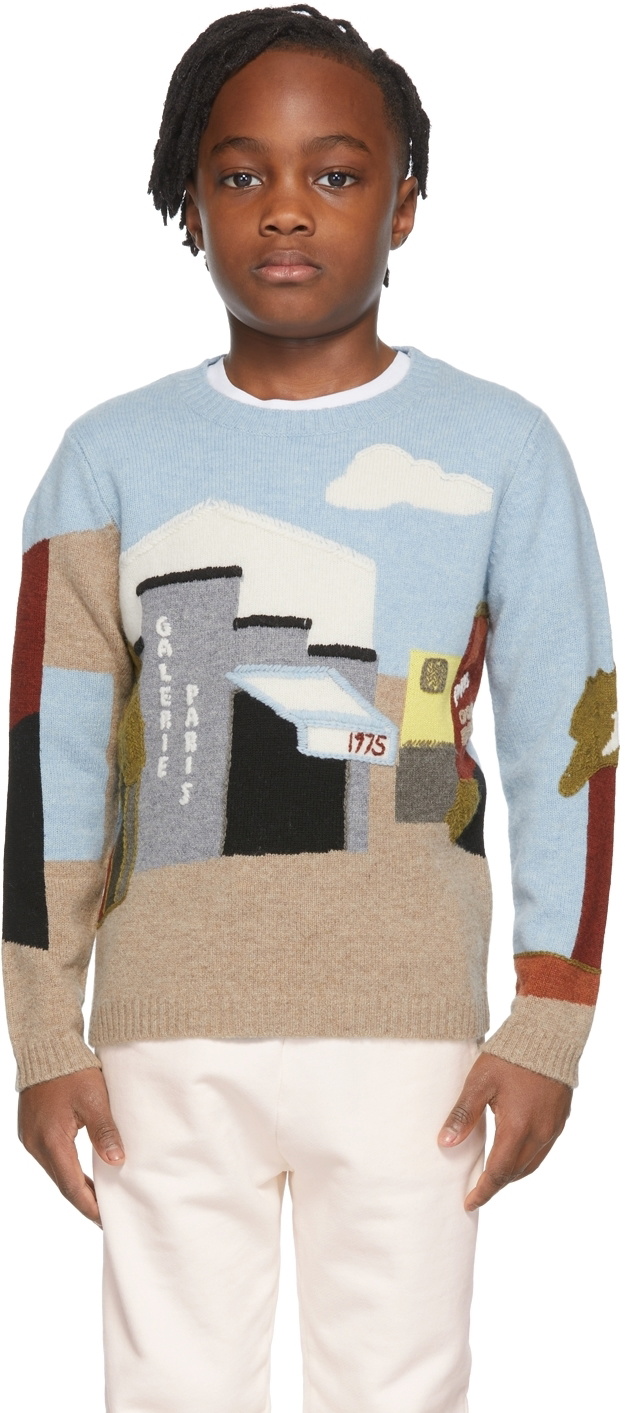 Bonpoint Kids Multicolor Graphic Tristan Sweater Bonpoint