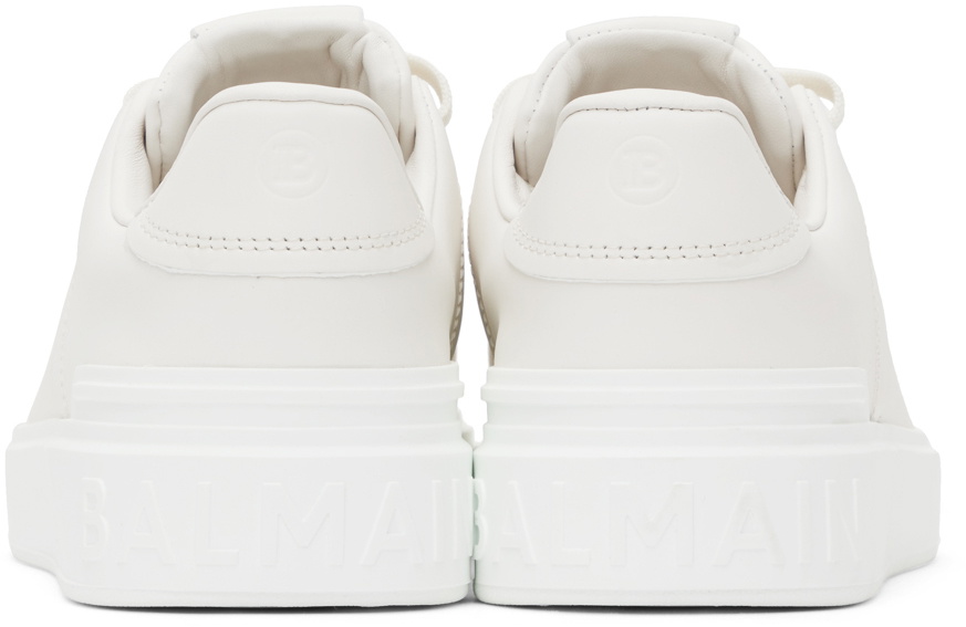 Balmain White B-Court Sneakers Balmain
