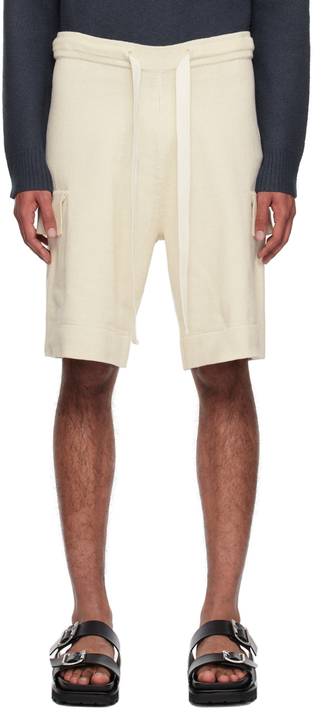 Jil Sander Beige Drawstring Shorts Jil Sander