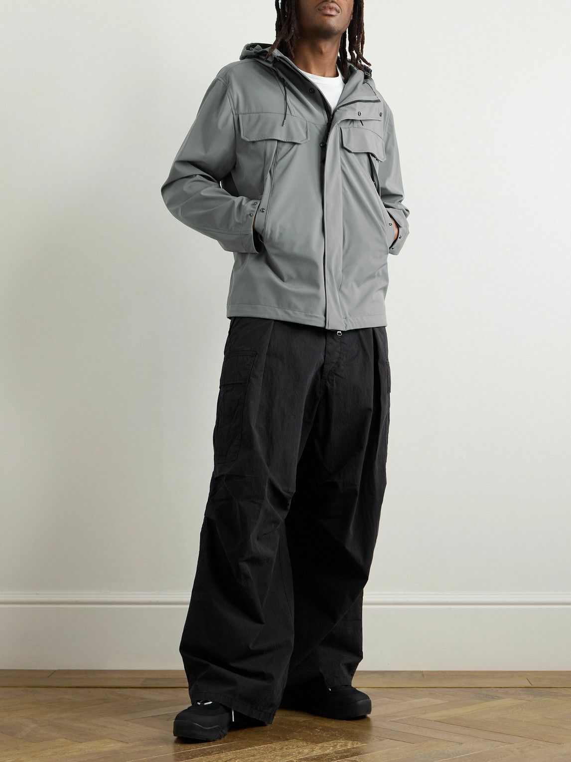 C.P. Company - Goggle C.P. Shell-R Hooded Jacket - Gray C.P. Company