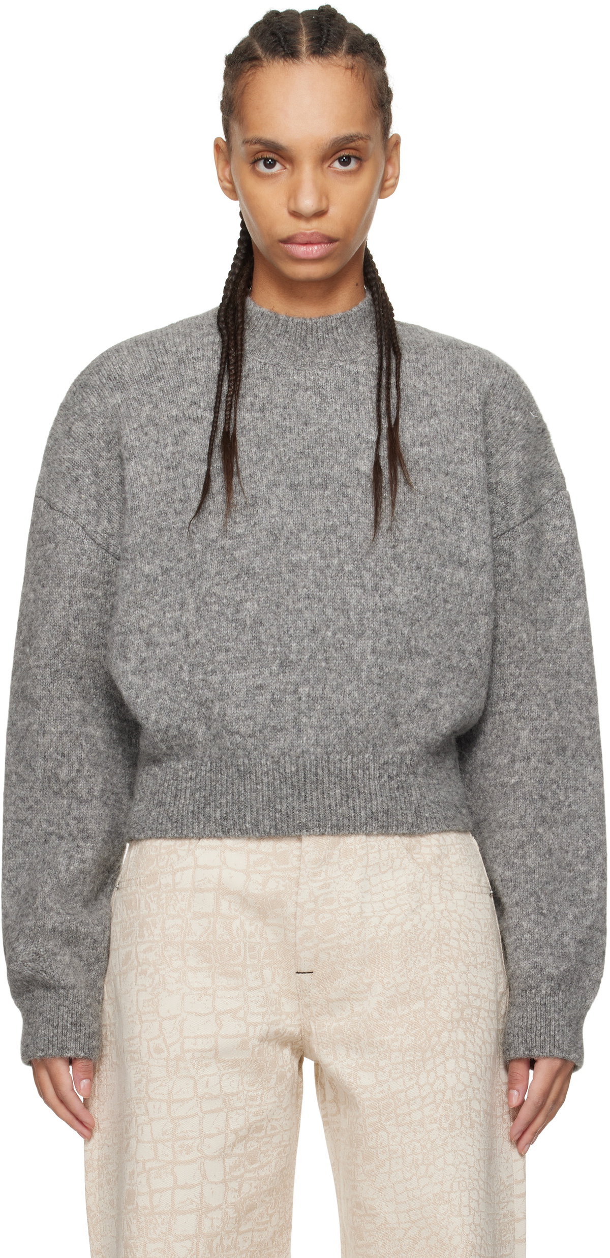 JACQUEMUS Gray Les Classiques 'The Jacquemus knit' Sweater Jacquemus