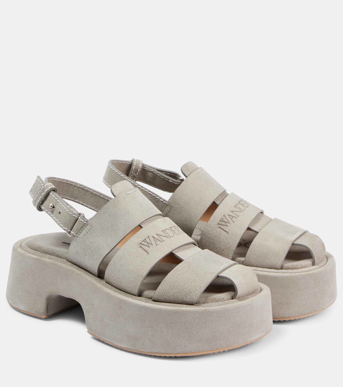 JW Anderson Striped leather platform sandals JW Anderson