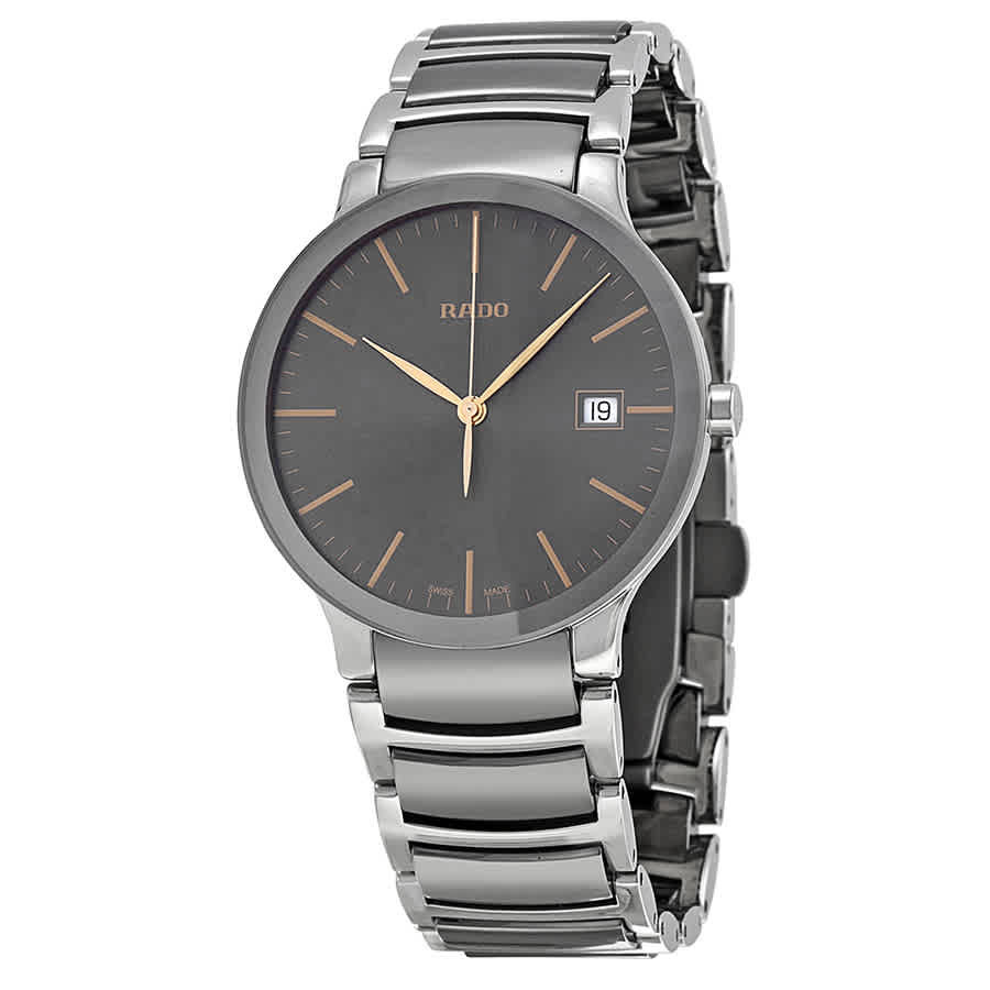 Rado Centrix Grey Dial Stainless Steel Mens Watch R30927132 Rado