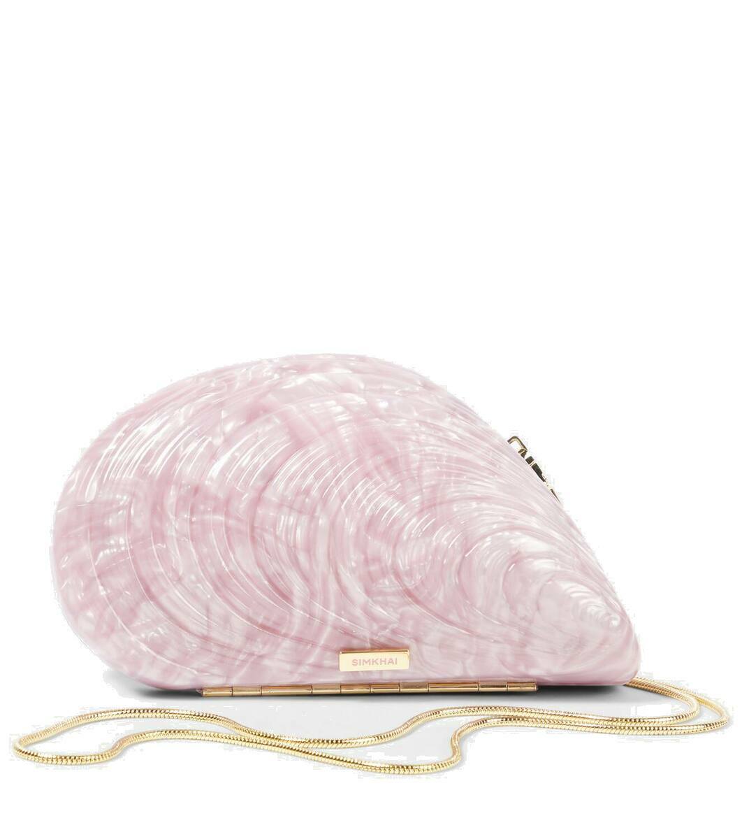 Simkhai Bridal Bridget Pearl shell clutch Simkhai