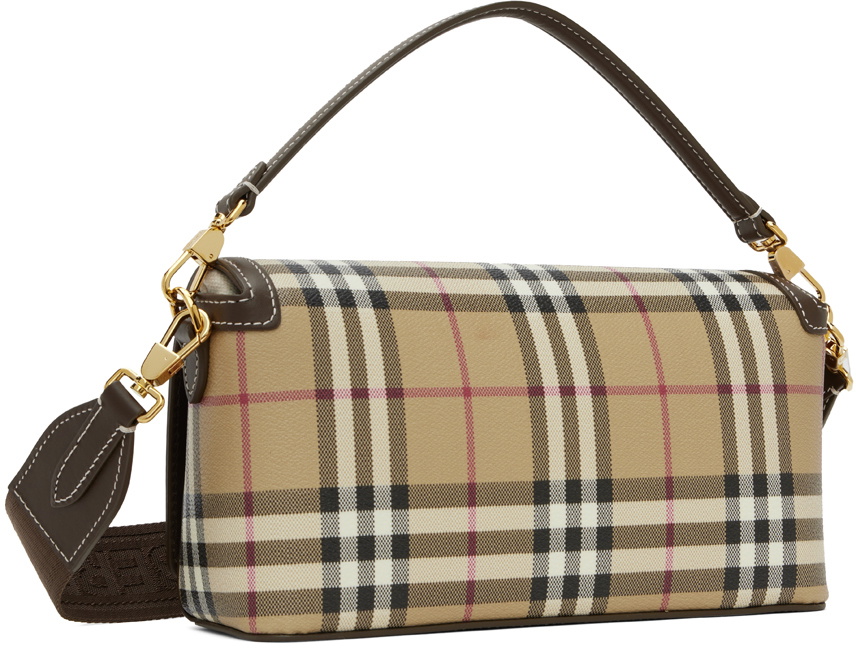 Burberry Beige Note Top Handle Bag Burberry